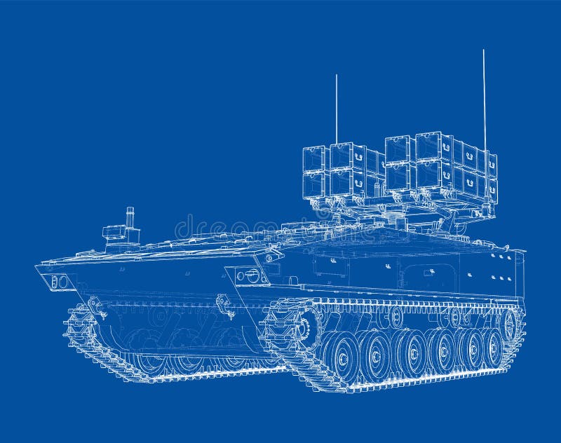 Military Track Missle System. Vector Stock Vector - Illustration of ...