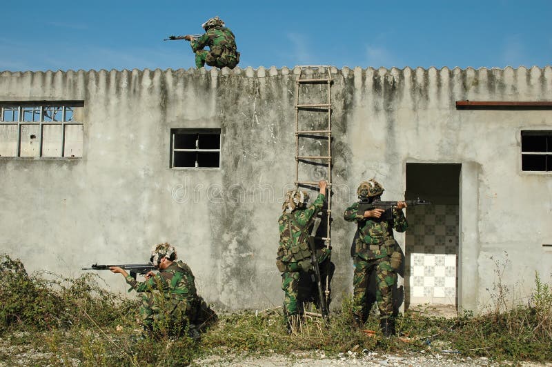 Military training combat stock image. Image of action - 5197725