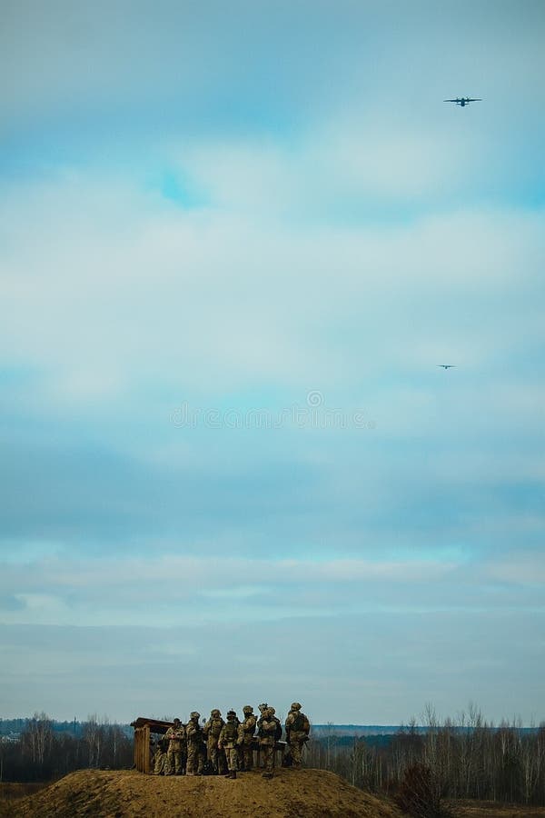 Military Training Ground At The War Field Stock Image - Image of sand ...