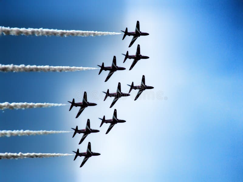 Military Training Jet Aircraft Aerobatic Team. Editorial Photo - Image ... Military Training Jet Aircraft Aerobatic Team. Editorial Photo - Image ...