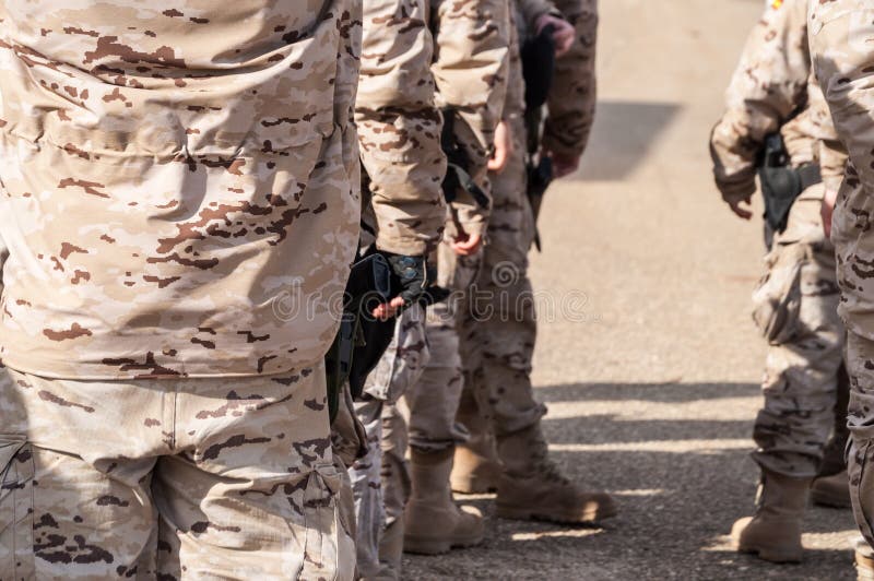 Military Troops in Formation Stock Image - Image of lower, arrangement ...