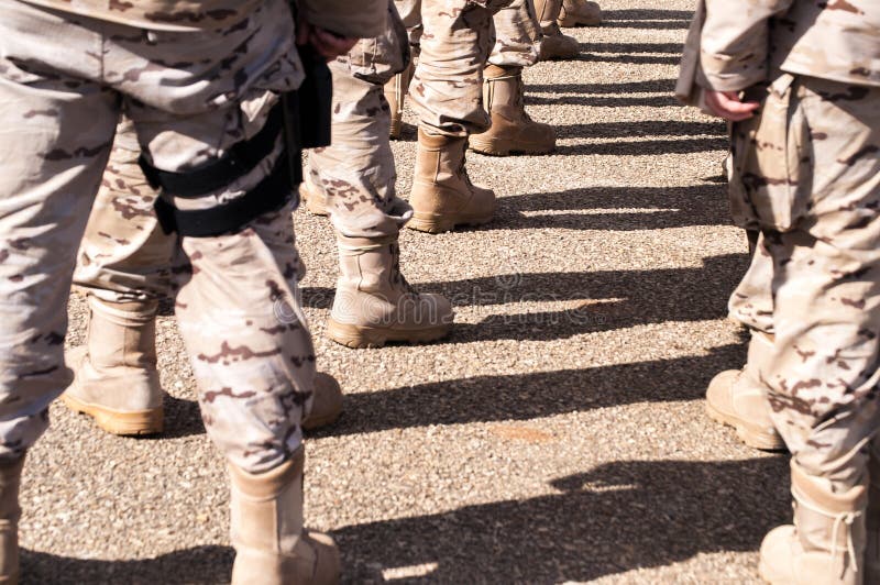 Military Troops in Formation Stock Photo - Image of color, boots: 52342008