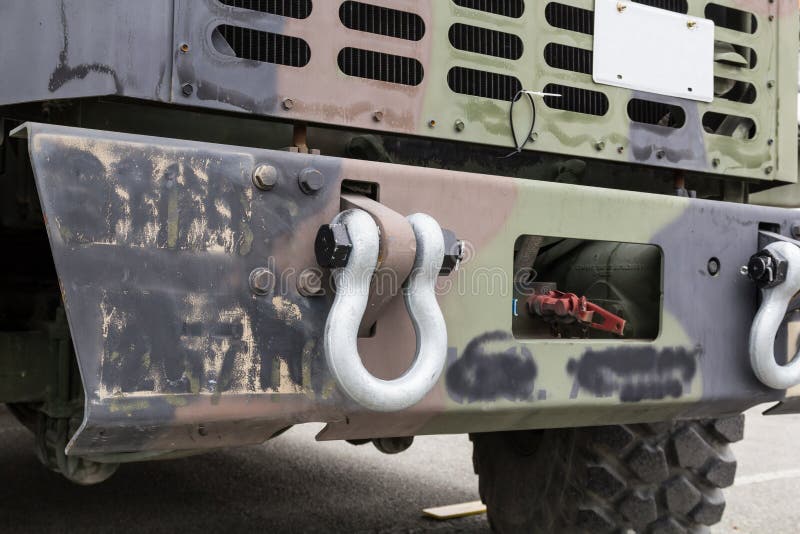 Military truck bumper stock image. Image of front, vehicle - 74434237