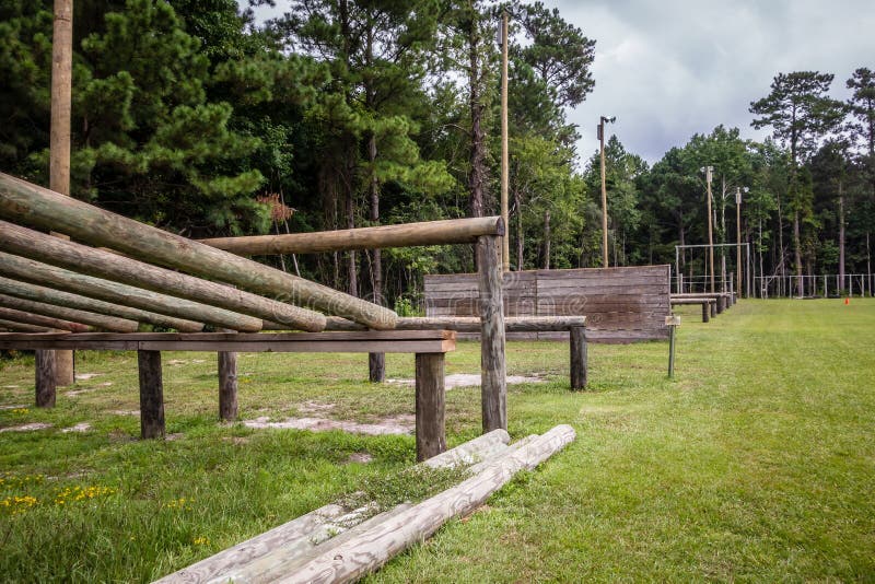 Military Type Obstacle Course Stock Image - Image of type, horizontal ...
