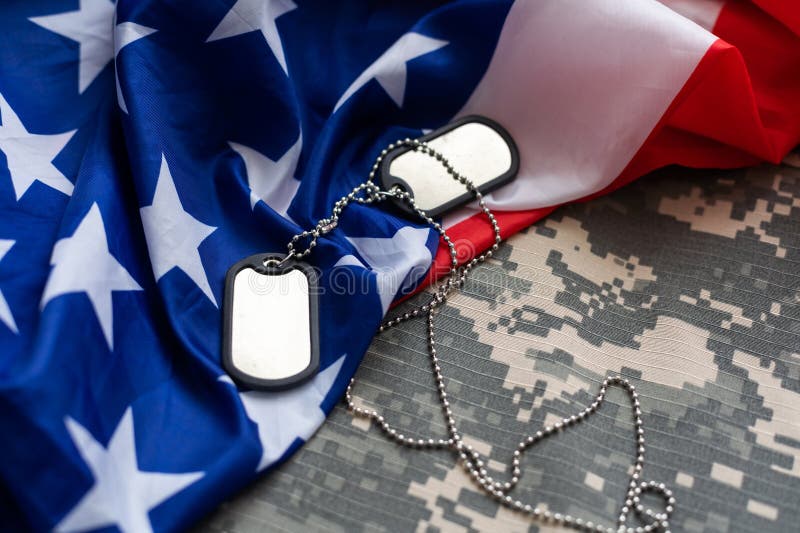 Military Uniform, Flag of the USA Stock Photo - Image of combat ...