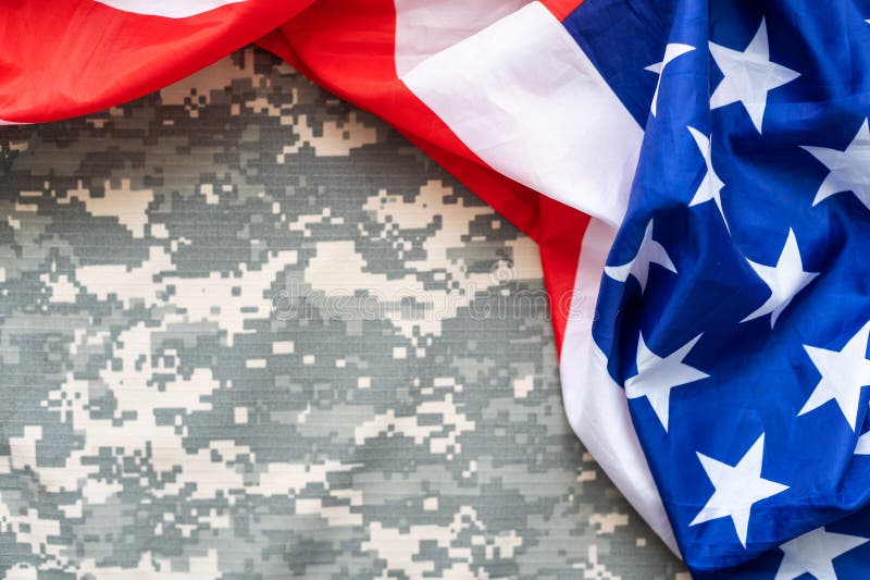 Military Uniform, Flag of the USA Stock Photo - Image of fourth, army ...
