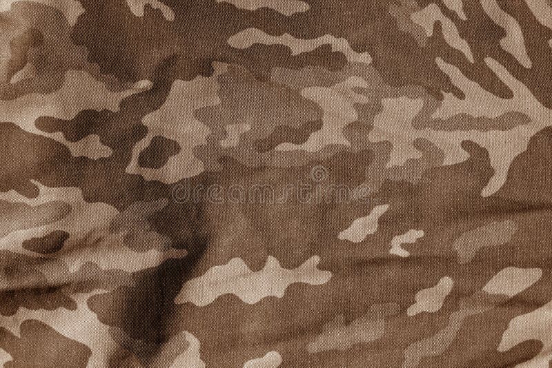 Military Uniform Pattern with Blur Effect in Brown Color. Stock Image ...