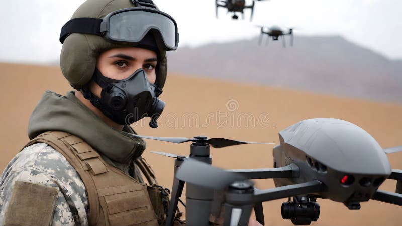 Military Using Consumer Drone AI Generated Image Stock Illustration ...