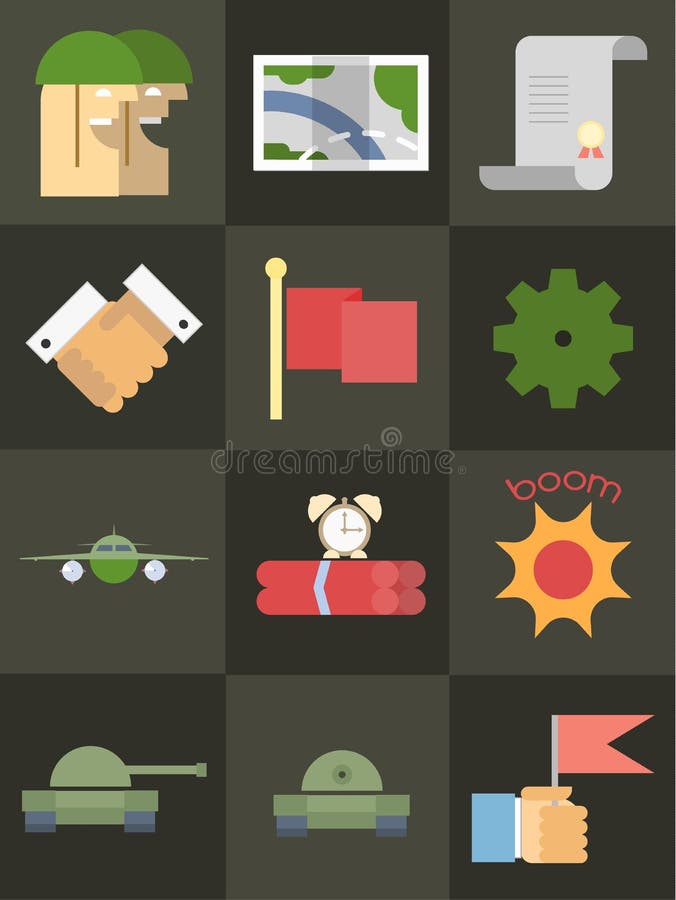 Military vector set stock vector. Illustration of plan - 57609874