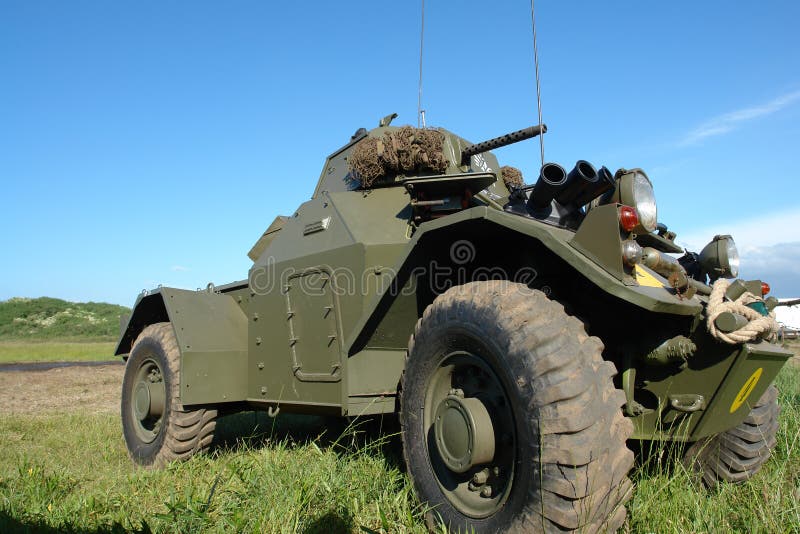 Military Vehicle, Old, WWII Type. Stock Image - Image of grass ...