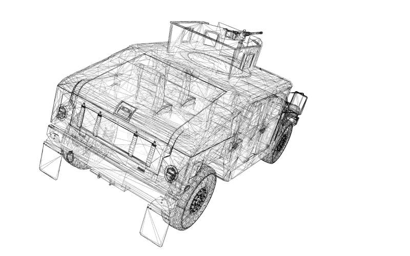 Military Vehicle stock illustration. Illustration of concepts - 46006098