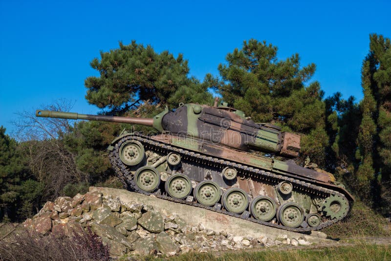 Military War Tank. Old Battle Tank Editorial Stock Photo - Image of ...
