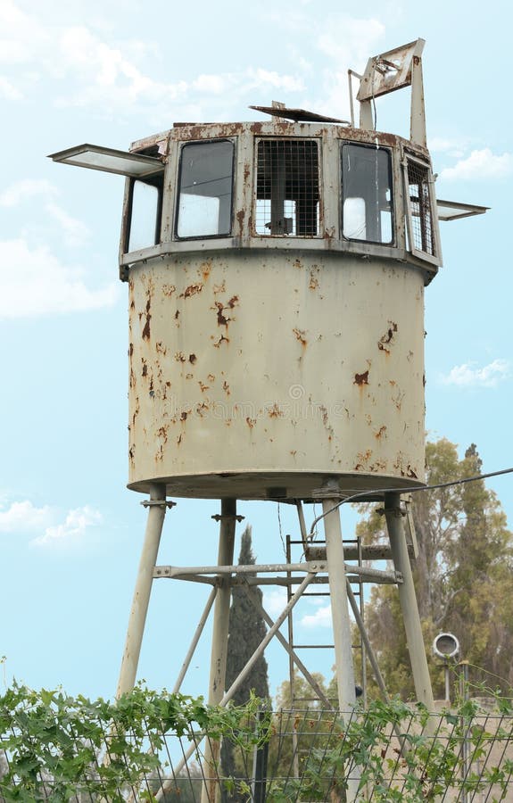 Israeli Military Watchtower Editorial Photo - Image of fence, hebron ...