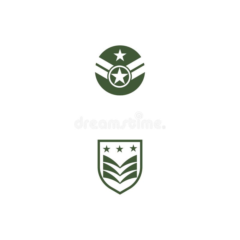 Military Wave Logo Template Vector Symbol Stock Vector - Illustration ...
