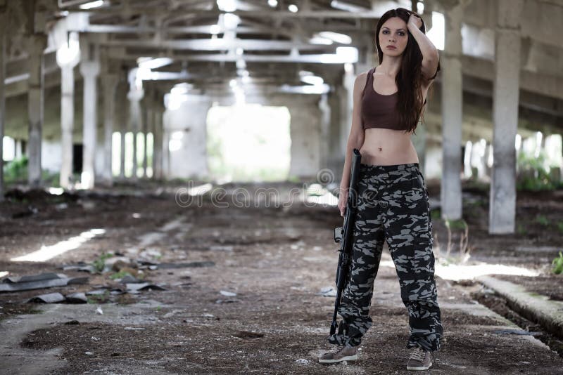 Military Woman stock photo. Image of america, warrior - 5026468