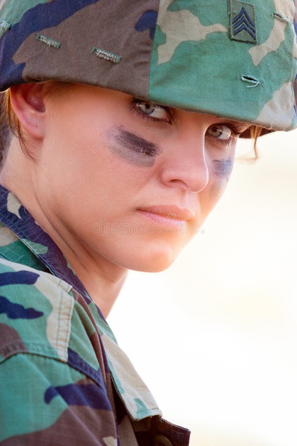 Military Woman stock image. Image of girl, patriot, flag - 5851981