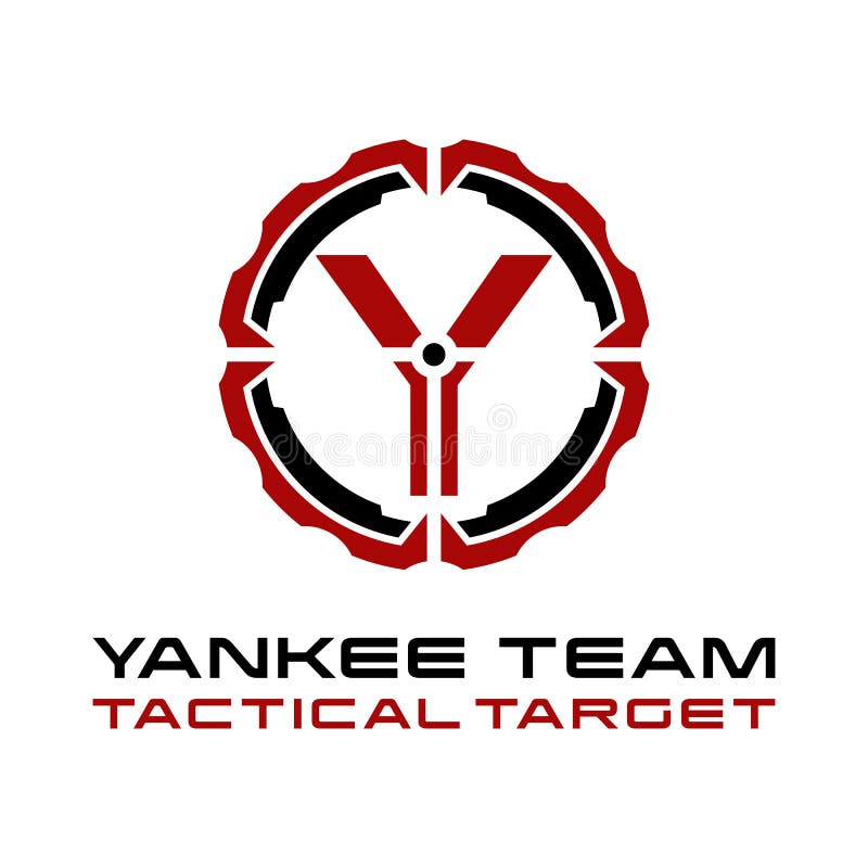 Military of Y Letter Tactical Target Logo Design Stock Illustration ...