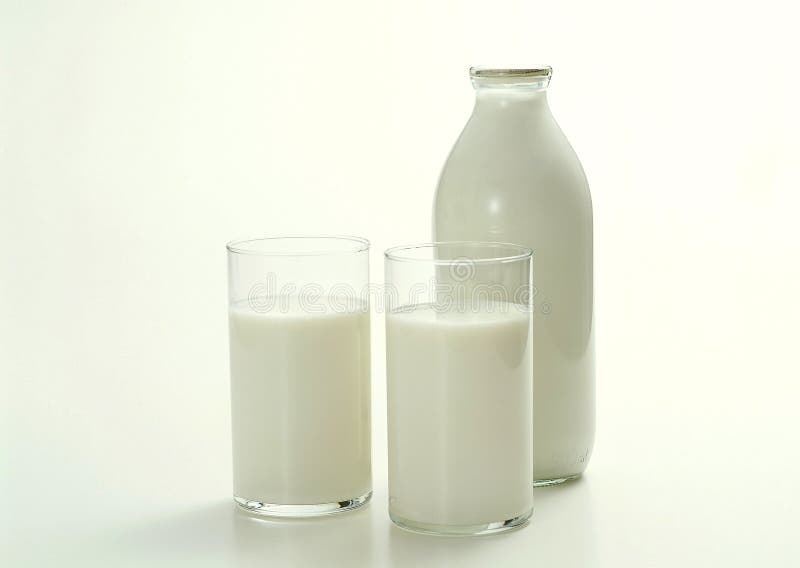 Plastic milk bottle stock photo. Image of bottle, bright - 13017696