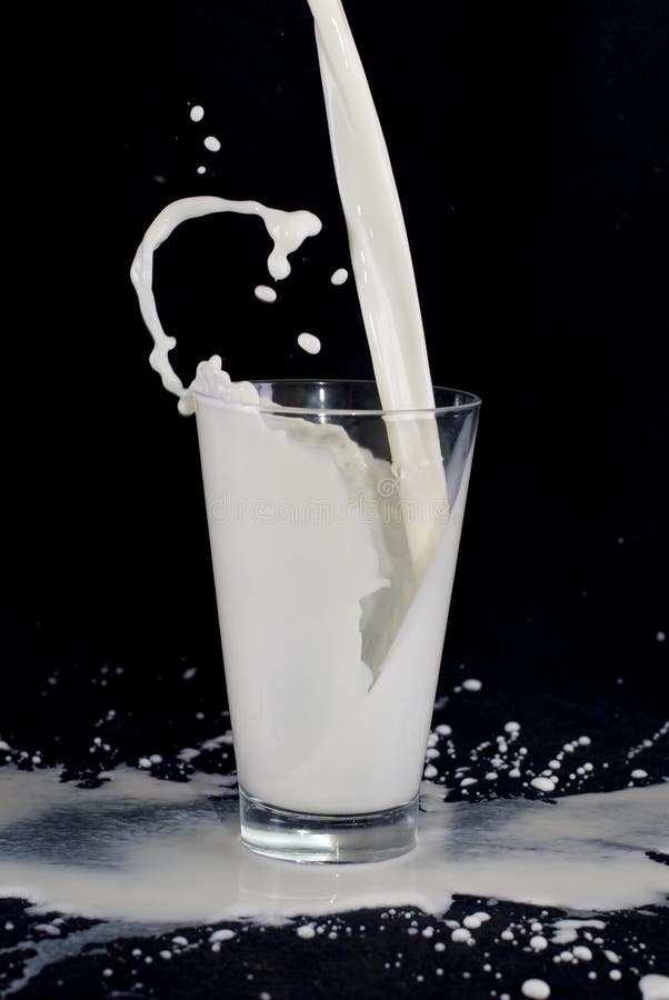 Milk art stock image. Image of liquid, milk, black, glass - 8153325