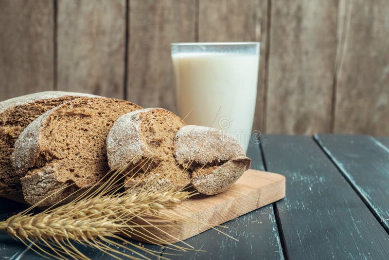 Milk and bakery products stock photo. Image of healthy - 76880564