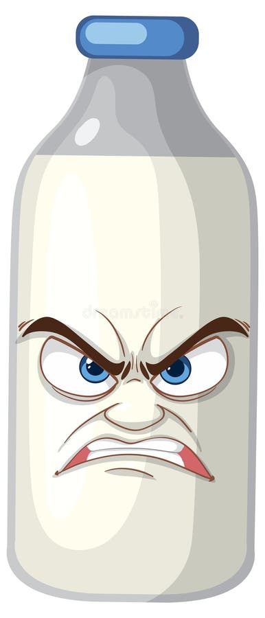 A milk bottle stock vector. Illustration of attitude - 326073380