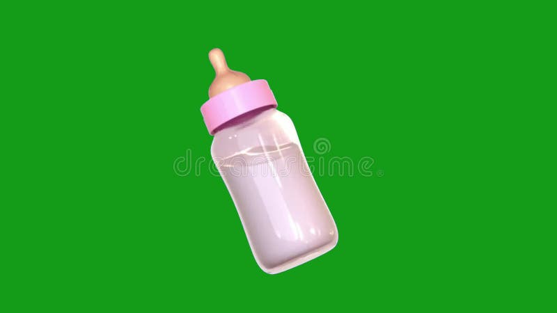 Milk Bottle Green Screen Motion Graphics Stock Video - Video of screen ...