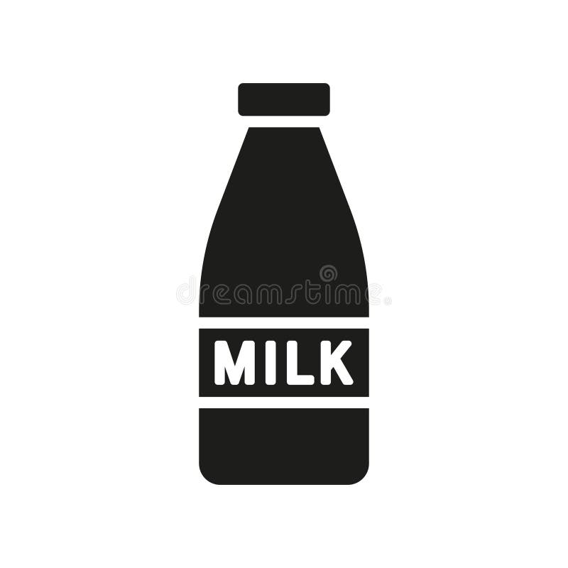 Milk Bottle Icon Vector Design Templates Simple and Modern Stock Vector ...