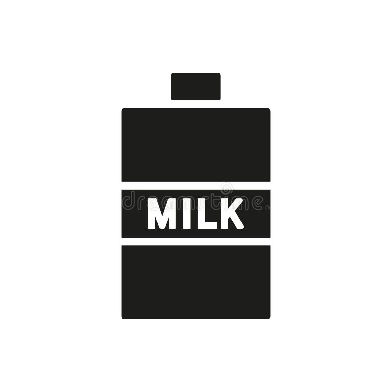 Milk Bottle Icon Vector Design Templates Simple and Modern Stock Vector ...