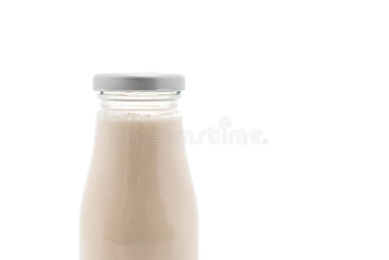 Milk in bottle on white stock photo. Image of white, healthy - 96189906