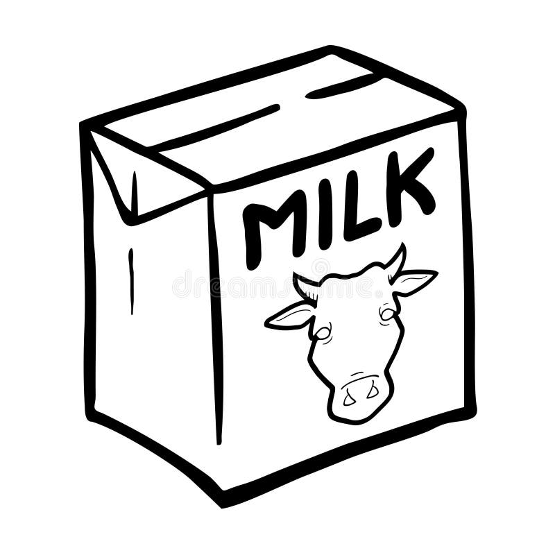 Milk box stock vector. Illustration of bottle, template - 52352555
