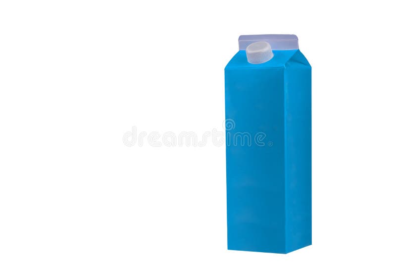 Milk Box with Glass of Milk Stock Image - Image of packaging, bottle ...