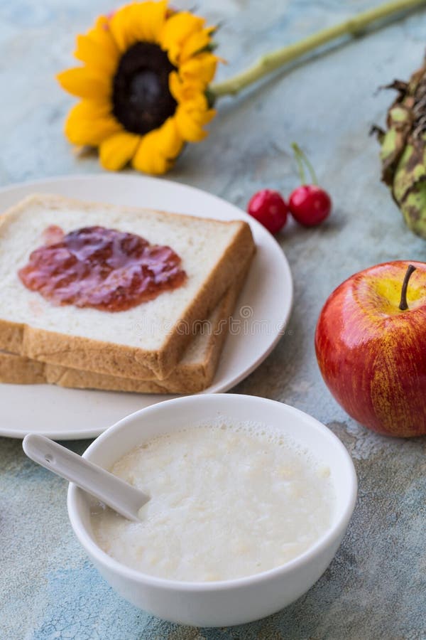 A Delicious and Hearty Breakfast Stock Image - Image of health, fresh ...