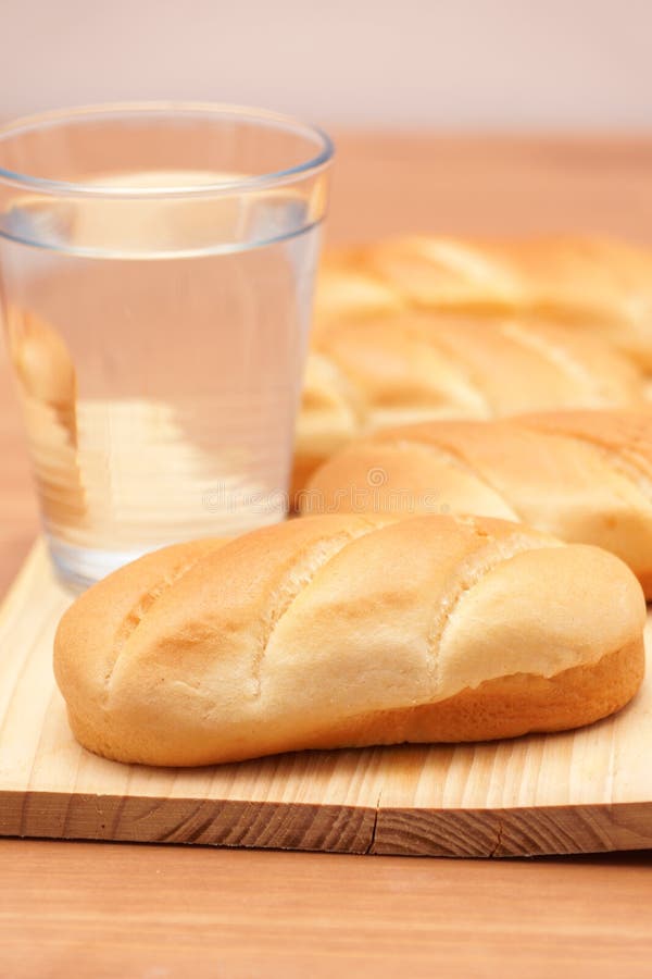 Milk bread and water stock image. Image of product, wooden - 28751677