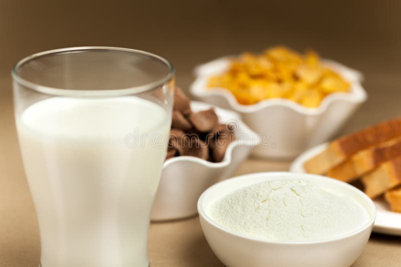 Milk breakfast stock image. Image of cereal, freeze, detail - 27252631