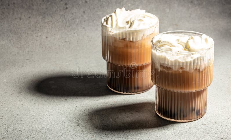 Milk Bubble Tea with Tapioca Pearls. Taiwan Milk Tea. Trendy Drinks ...