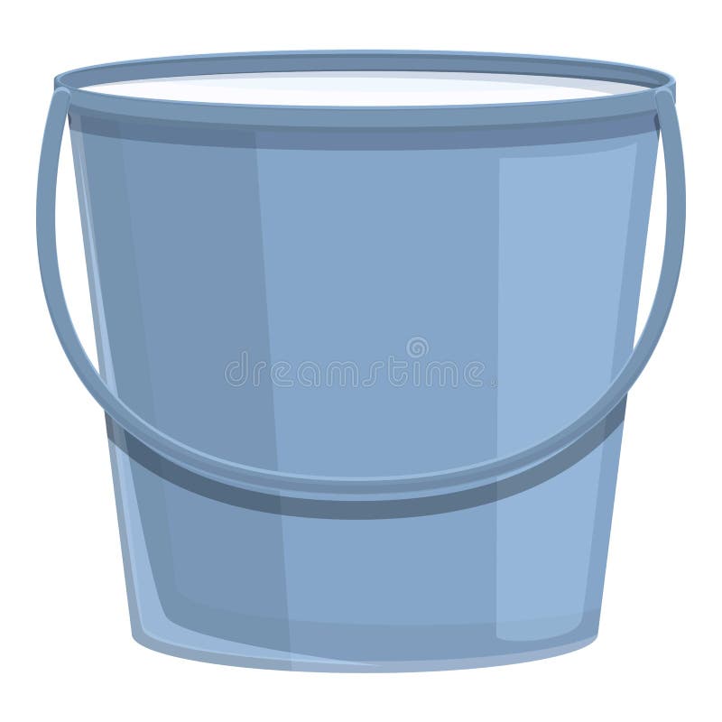 Milk Bucket Icon, Cartoon Style Stock Vector - Illustration of cream ...