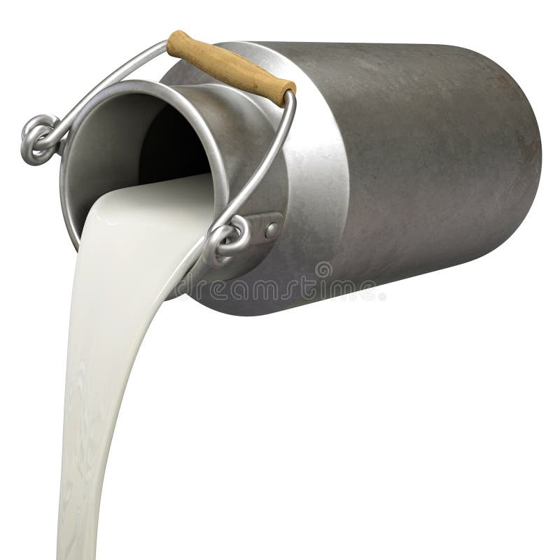 Milk bucket stock illustration. Illustration of closeup - 20551339