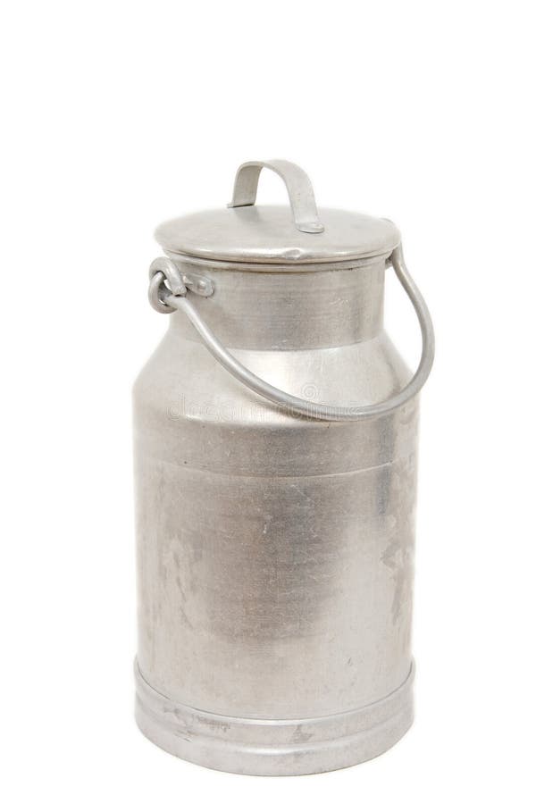 Milk can stock image. Image of delivery, grey, food, container - 18379067