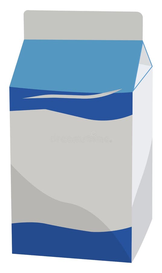 Milk carton, icon stock vector. Illustration of graphic - 258922897