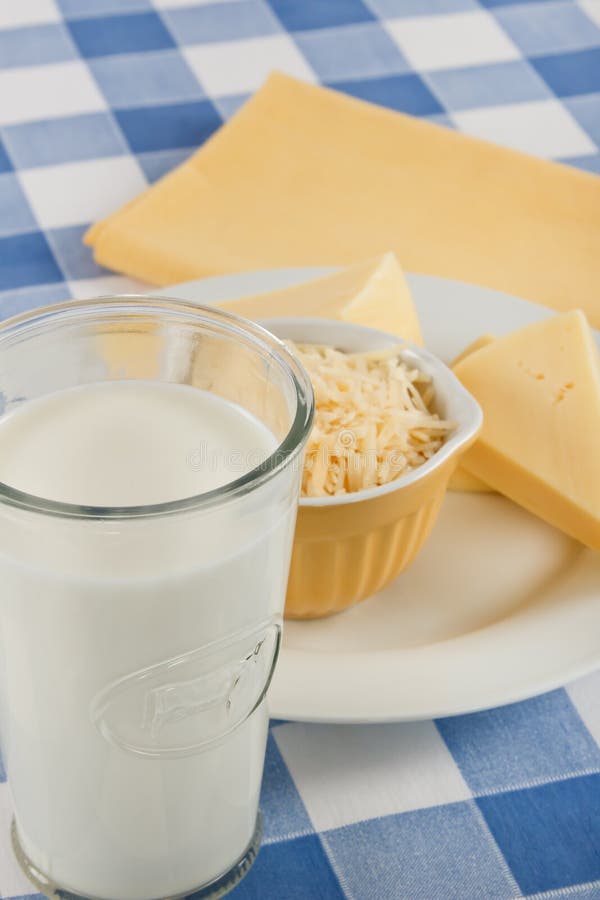 Milk and Cheese As Nutrients or Allergens Stock Image - Image of cheese ...