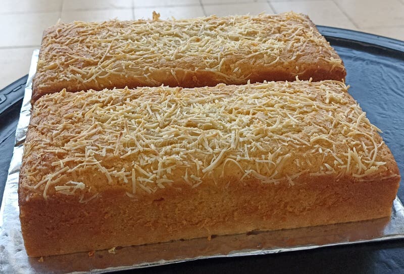 Milk Cheese Sponge Cake Expands Perfectly Stock Image - Image of ...