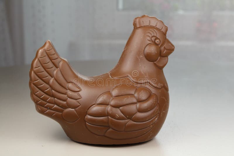 Chocolate Chicken for Easter Stock Photo - Image of festive, chicken ...
