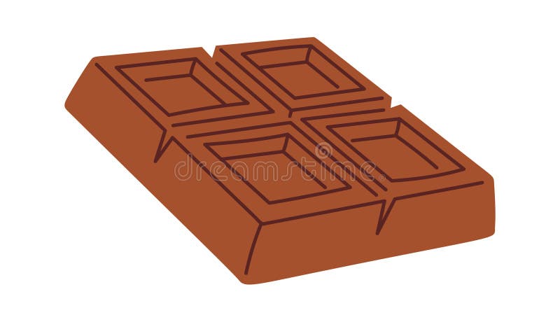 Milk Chocolate Doodle Cartoon Dessert Stock Vector - Illustration of ...