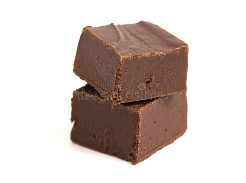 Milk Chocolate Fudge in 1 Inch Cubes Stock Photo - Image of energy ...