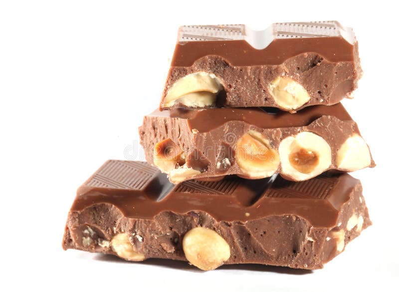 Milk Chocolate with nuts stock photo. Image of hazel - 19788970