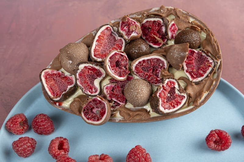 Chocolate Easter Egg. Stuffed with White Brazilian Truffle and ...