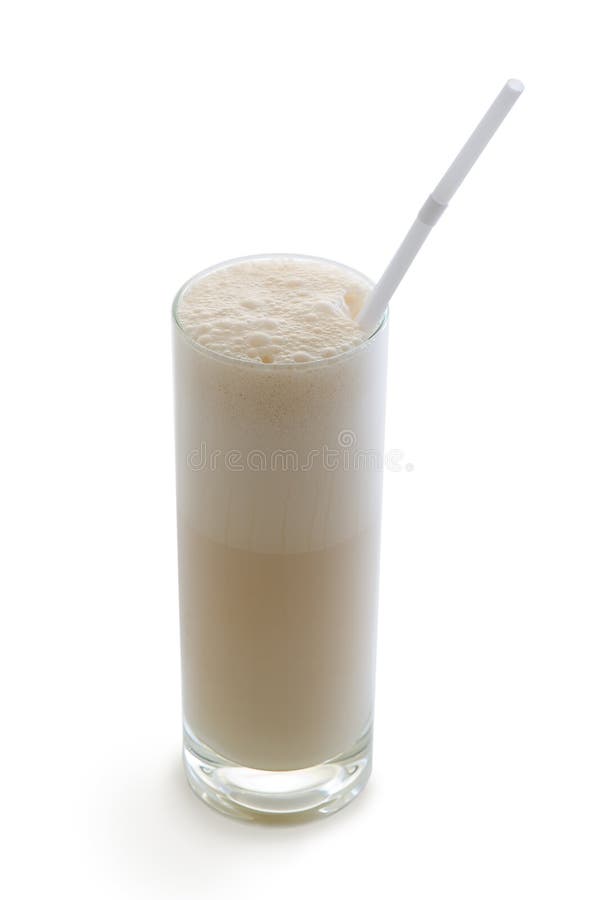 Milk Cocktail with Chocolate Syrup Stock Photo - Image of cocktail ...