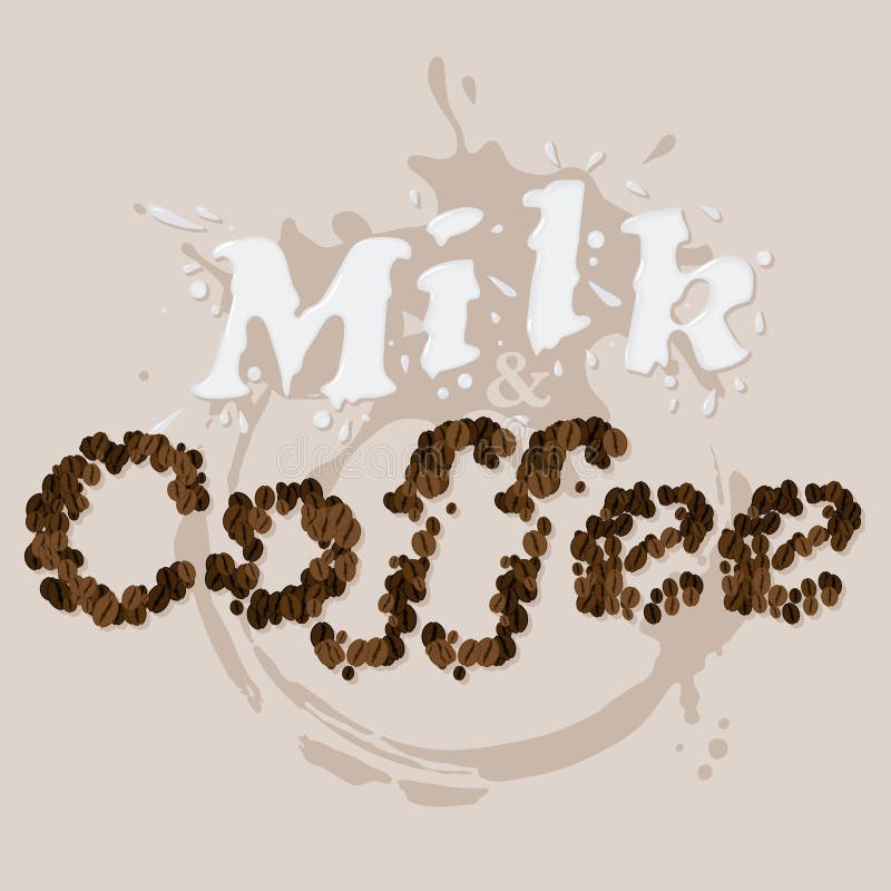 Milk Splash Font stock vector. Illustration of pattern - 46126785