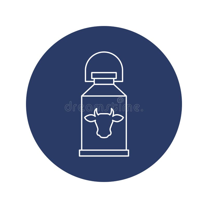 Milk Container Dairy Icon Vector Stock Vector - Illustration of white ...