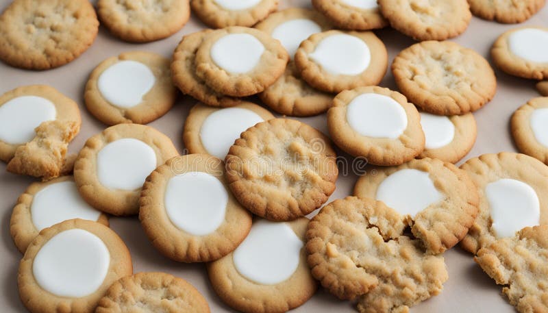 Milk cookies stock illustration. Illustration of drop - 317753272